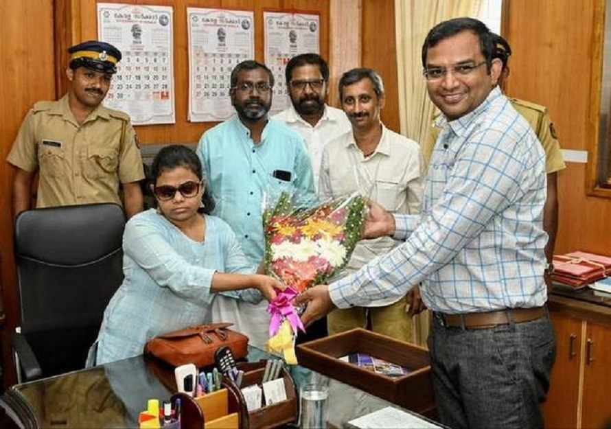 First visually-impaired woman IAS officer takes charge as Sub-Collector ...