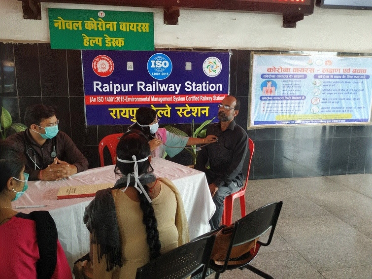 Arrangements made at Raipur Railway Station to fight COVID-19 - The ...