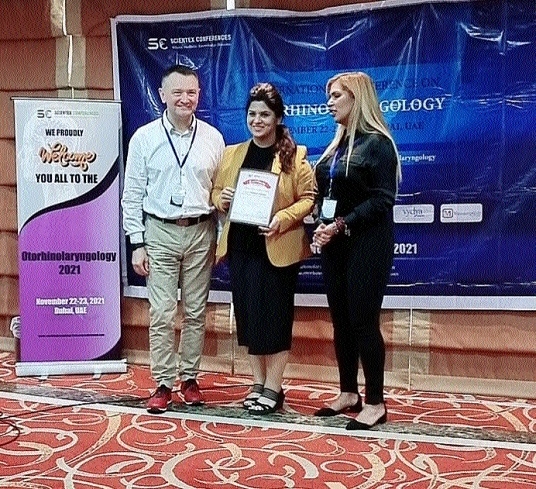 Dr Manya Thakur Roy honoured in UAE - The Hitavada