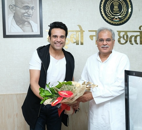 Comedian Krushna Abhishek meets CM - The Hitavada