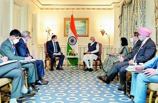 Modi meets leading American CEOs from key sectors - The Hitavada