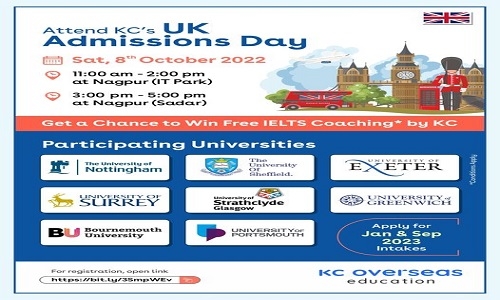 KC Overseas Education’s ‘UK Admissions Day’ from 8th - The Hitavada