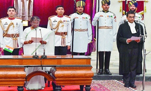 Justice Chandrachud sworn-in as 50th CJI - The Hitavada