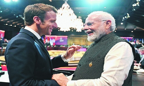 Modi interacts with Biden, Sunak and Macron on sidelines of G-20 summit ... Modi interacts with Biden, Sunak and Macron on sidelines of G-20 summit ...