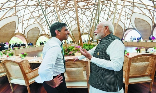 Modi interacts with Biden, Sunak and Macron on sidelines of G-20 summit ... Modi interacts with Biden, Sunak and Macron on sidelines of G-20 summit ...