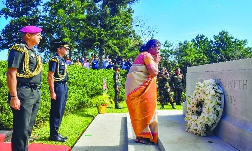 President Murmu visits traditional Angami village, Kohima War Cemetery ...