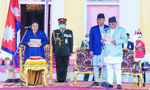 Prachanda takes oath as Nepal’s new Prime Minister - The Hitavada