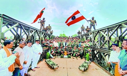 Indian Army engineers complete bridge over Sukhtawa River in MP in ...