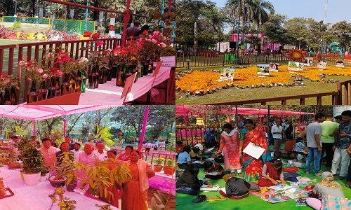 People throng Rajendra Park to enjoy ‘Flower Show’ - The Hitavada