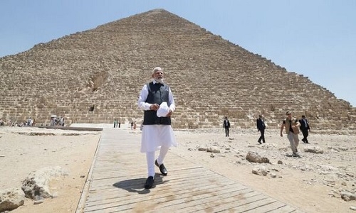 PM Modi tours Egypt’s iconic Pyramids - The Hitavada