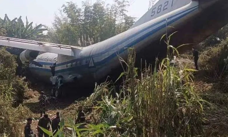 Myanmar plane overshoots runway at Mizoram airport, 8 soldiers injured ...