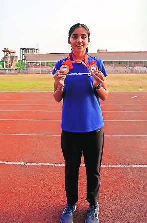 Janhavi runs to glory - The Hitavada