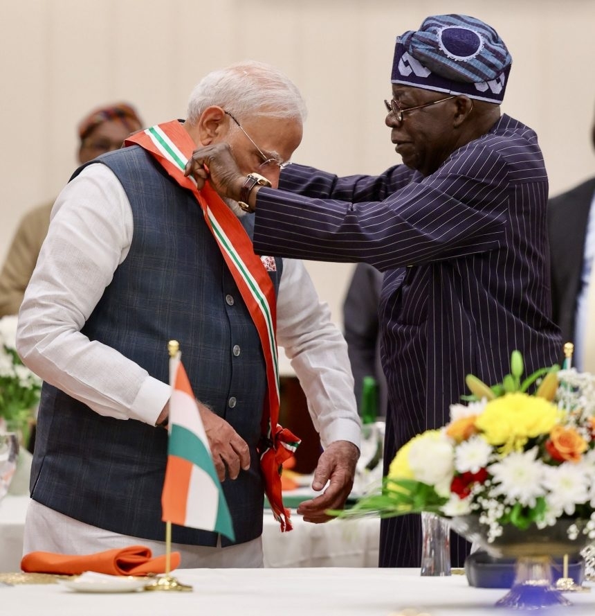 Modi receives Nigeria’s second-highest national award - The Hitavada