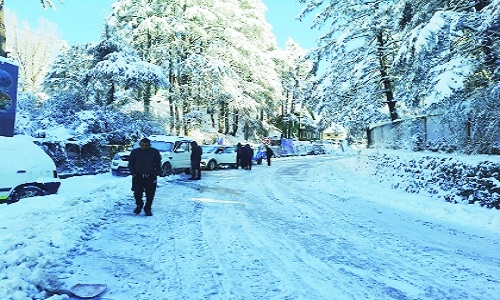 Snowfall in Rajouri brings joy to tourists, farmers - The Hitavada