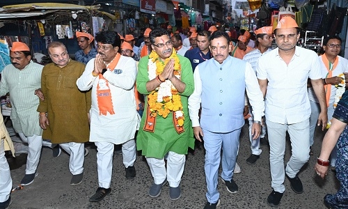 BJP candidate Ashish Dubey begins campaigning from Panagar - The Hitavada