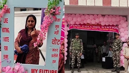 Women throng 'pink booths' in J-K's Doda to cast their votes - The Hitavada