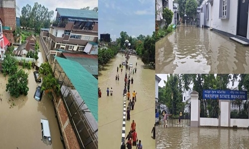 3 killed, thousands affected by floods in Manipur - The Hitavada