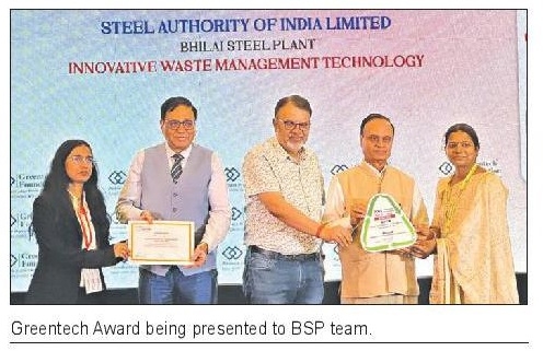 BSP honoured with Greentech Awardfor Innovative Waste Management ...
