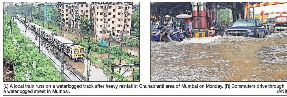 Rain mayhem in Mumbai - The Hitavada